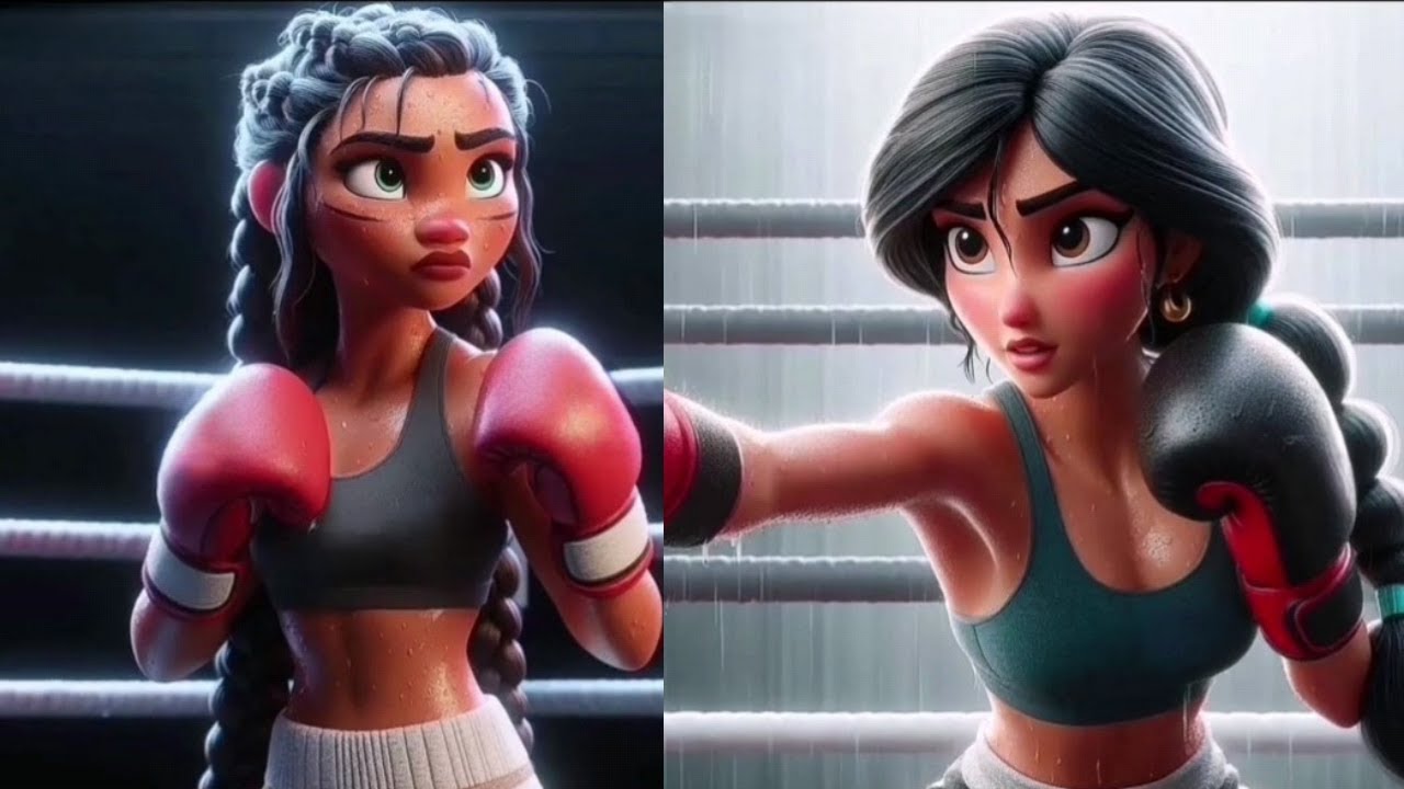 #disneyprincess Good boxing game. - YouTube