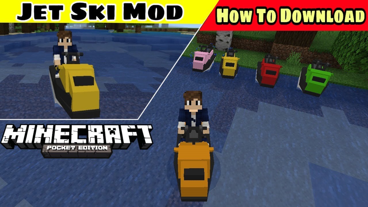How To Download Jet Ski Mod In Minecraft - YouTube