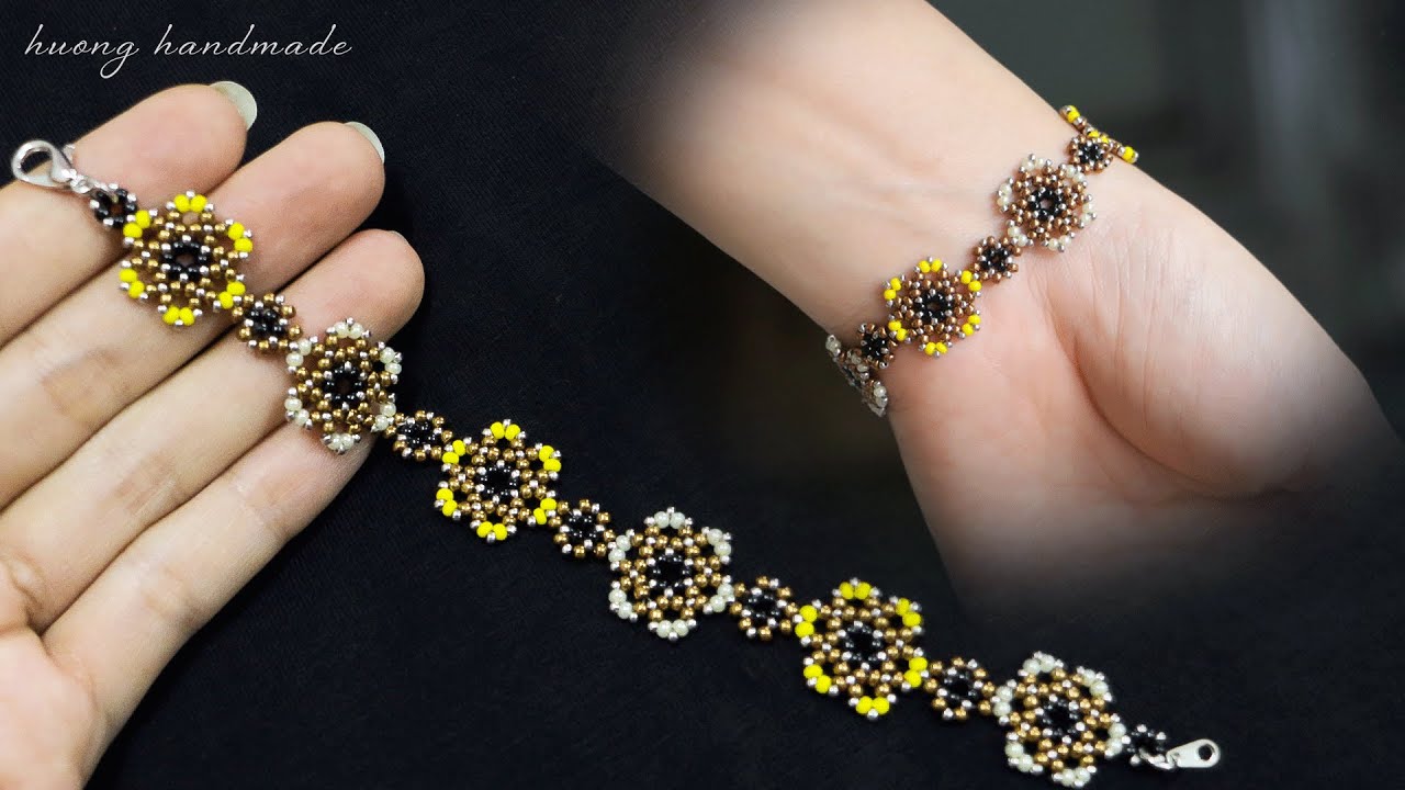 Seed beads bracelet. How to make beaded bracelet. Beading tutorial ...
