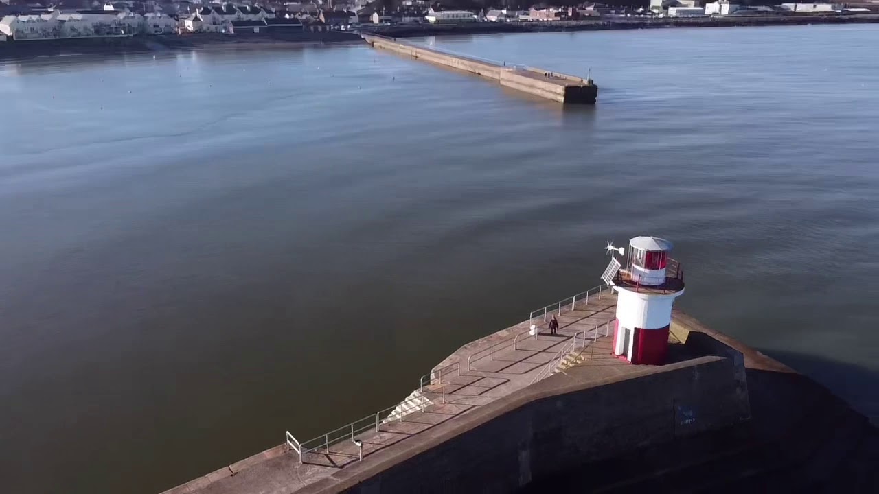 Wicklow east pier/old pier - YouTube
