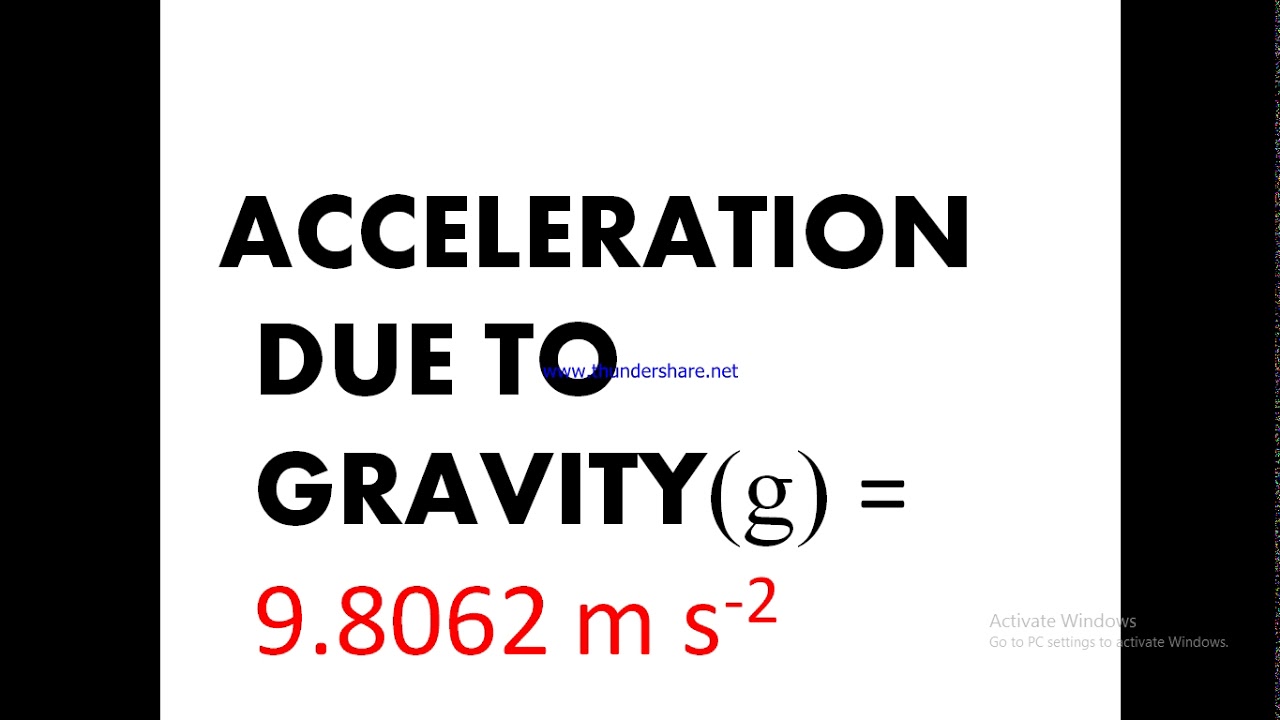 Physics content value constant - YouTube