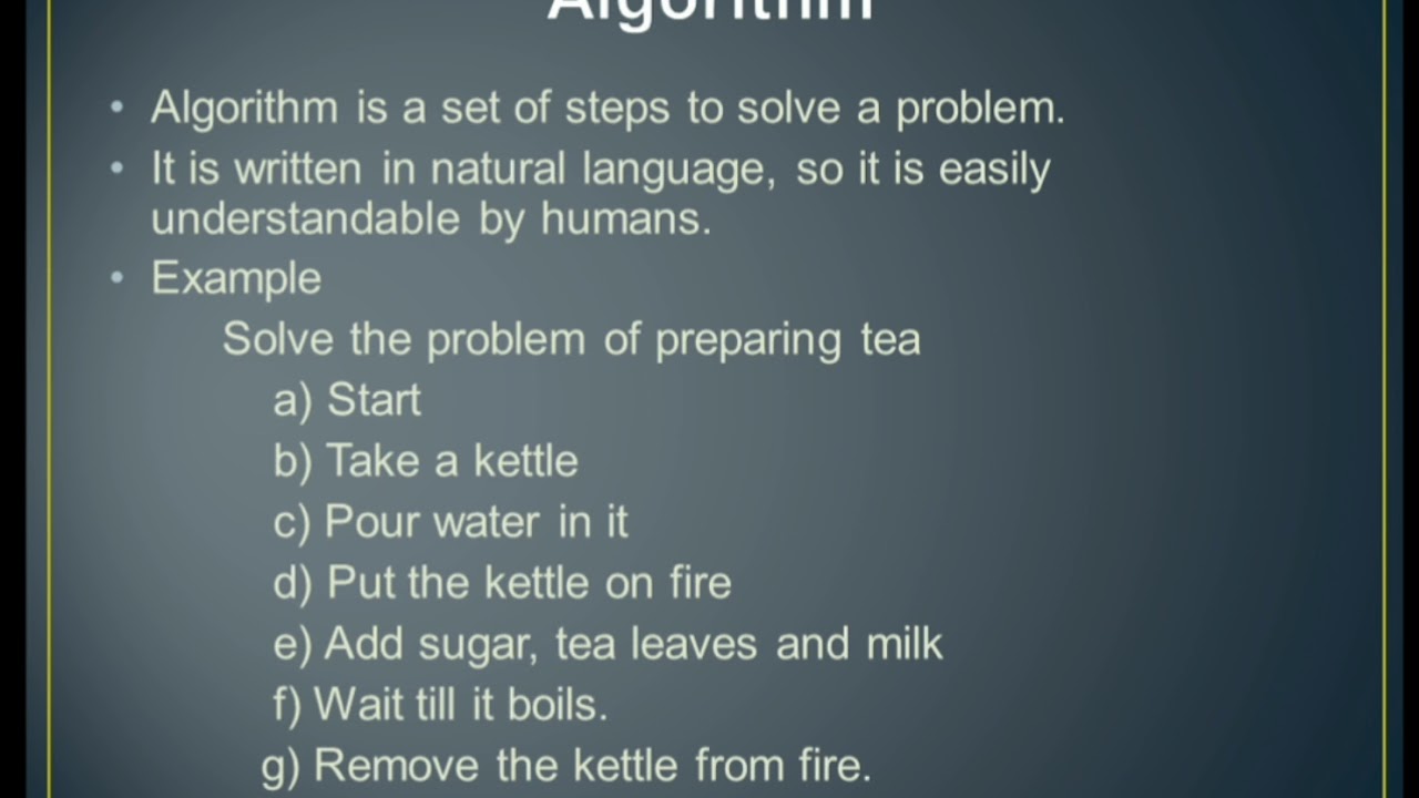Computer 9th Lecture5 Algorithms Youtube 5731