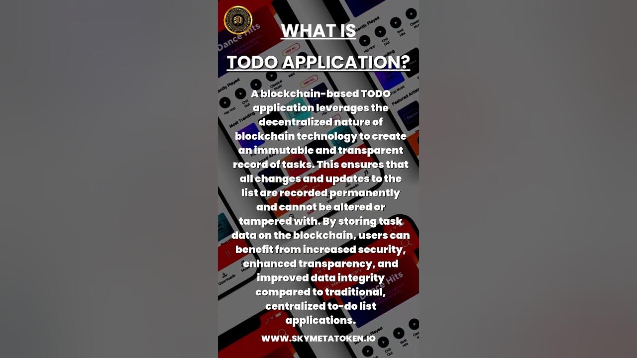 BLOCKCHAIN TODO: DECENTRALIZED TASK MANAGEMENT - YouTube