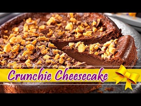Crunchie Cheesecake Recipe with Cadbury Crunchie - YouTube