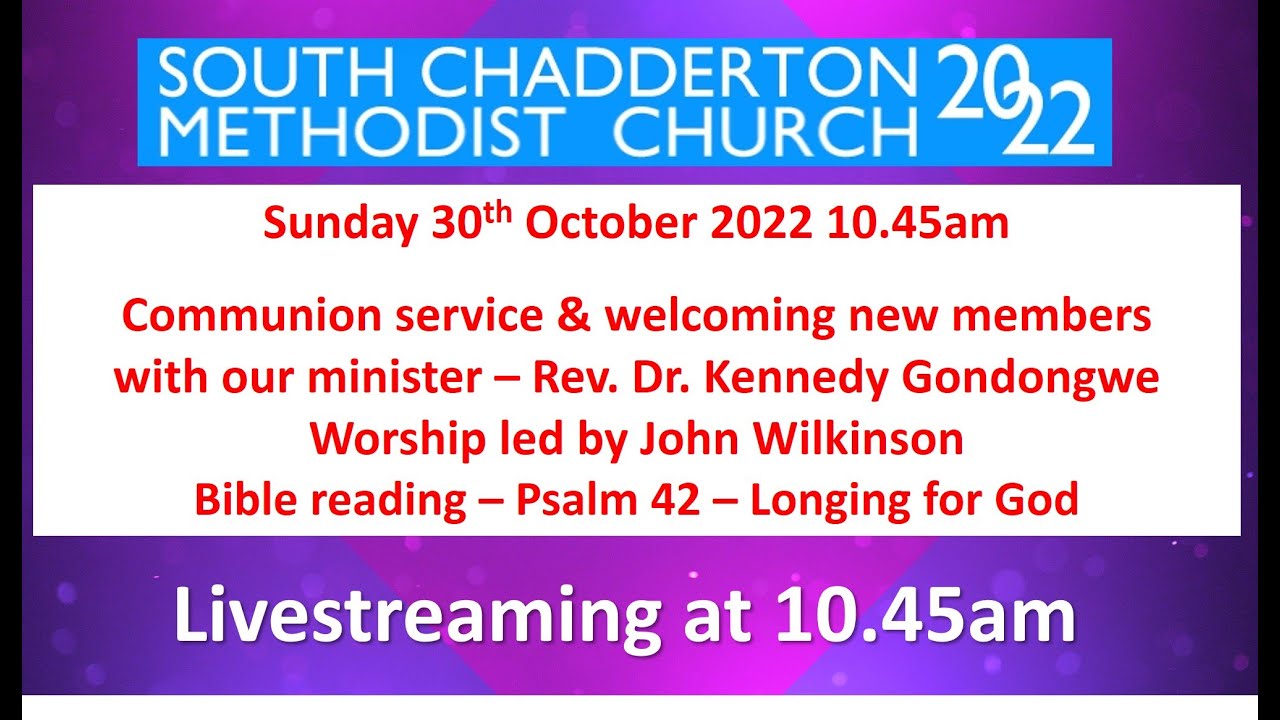 Communion Service October 30th 2022 10.45am - YouTube