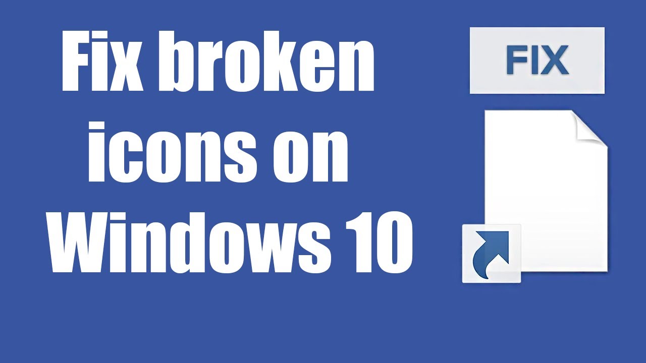 How to fix corrupted desktop icons in Windows 10 || fix white icons on ...
