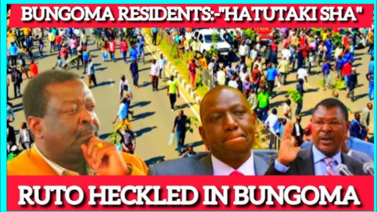 Mwizi!mwizi!RUTO HECKLED IN BUNGOMA WITH WETANGULA &MUSALIA today ...