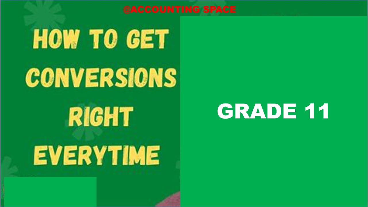 GRADE 11 MATHEMATICAL LITERACY TERM 1 CONVERSIONS - YouTube