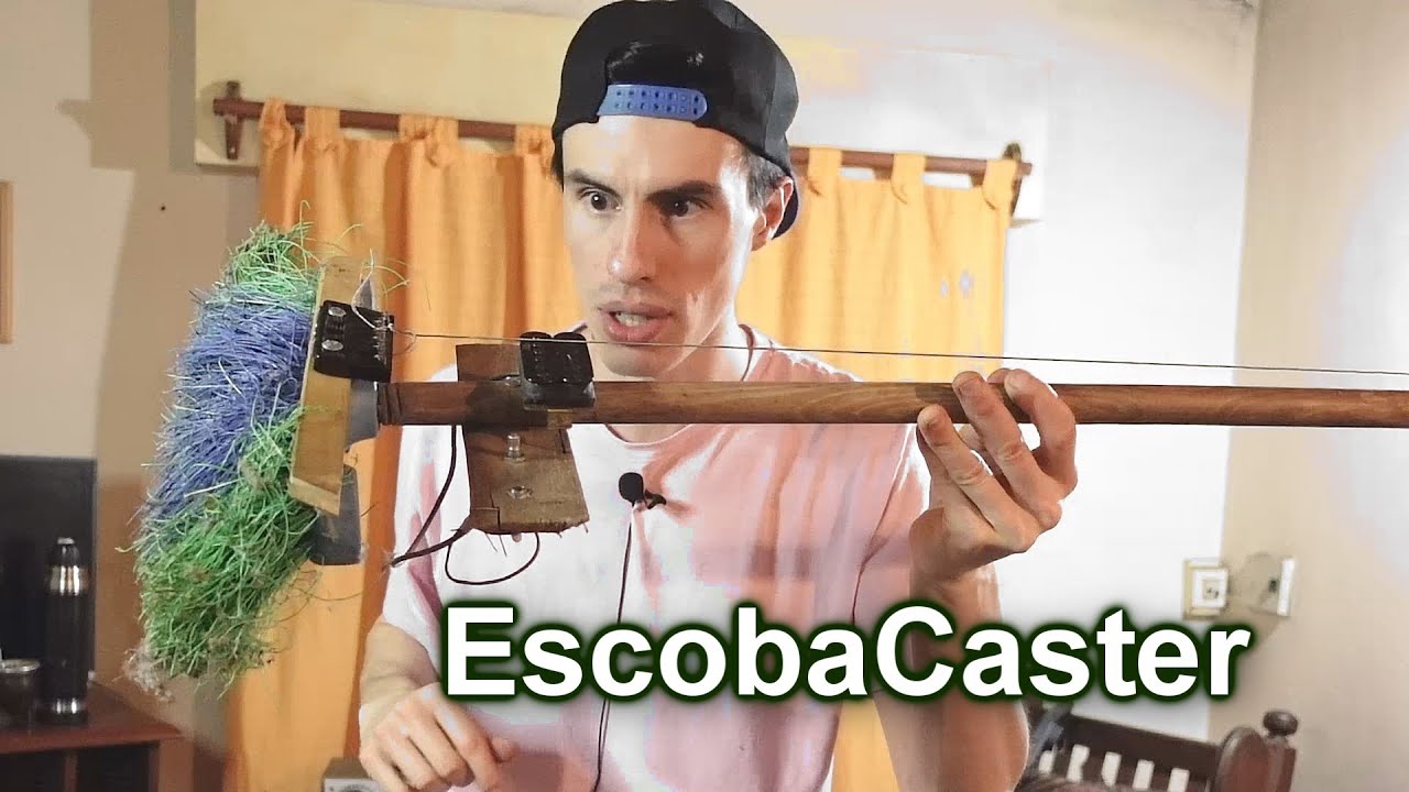 Hice una guitarra con una escoba | EscobaCaster | Suena like Lucho ...