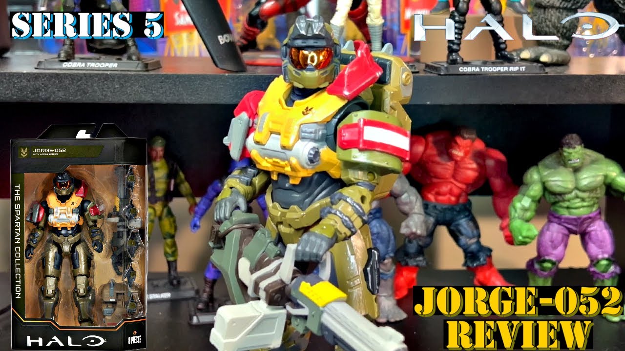Jazwares Halo The Spartan Collection Jorge -052 Series 5 Review - YouTube