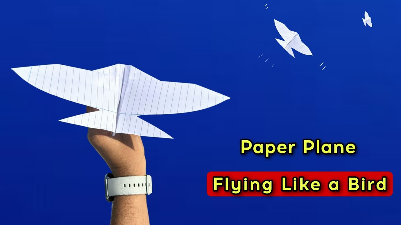 best flying bird plane (notebook), best paper bird plane, flying ...