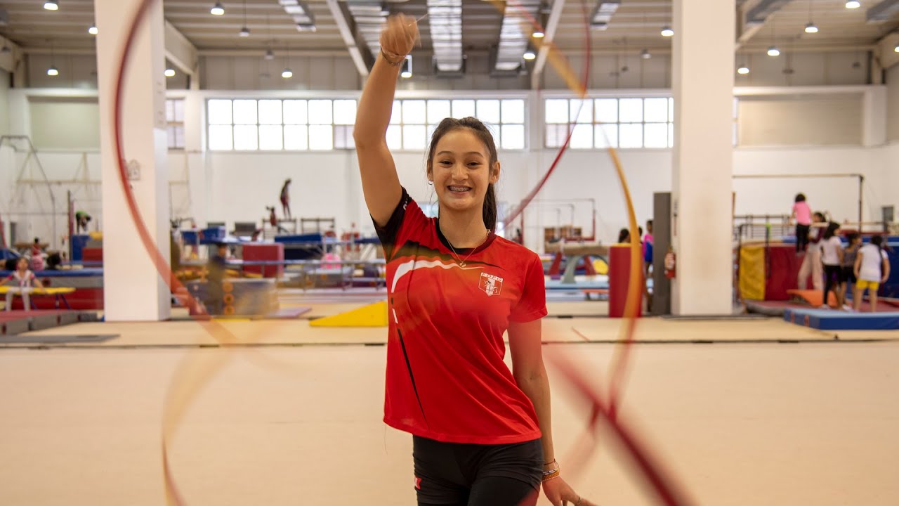 13.07.2023 Sofía Lay, la mejor en gimnasia rítmica, clasificada a Santiago 2023 - YouTube