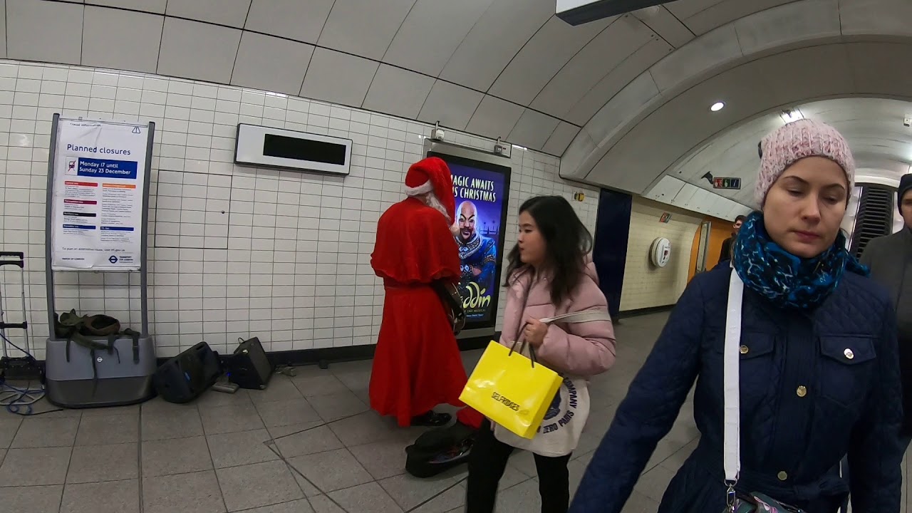 Merry Christmas ! :) London Underground. Energy Santa 🎅 - YouTube