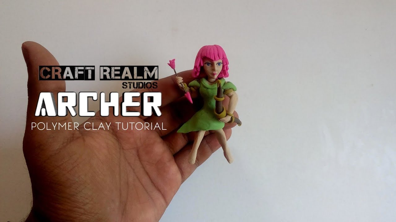 How to Make a Clash of Clash Archer Using Polymer Clay / Tutorial - YouTube