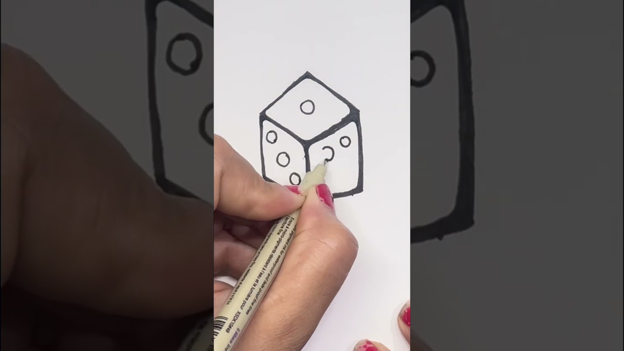 How to draw dice 🎲 | easy drawing - YouTube