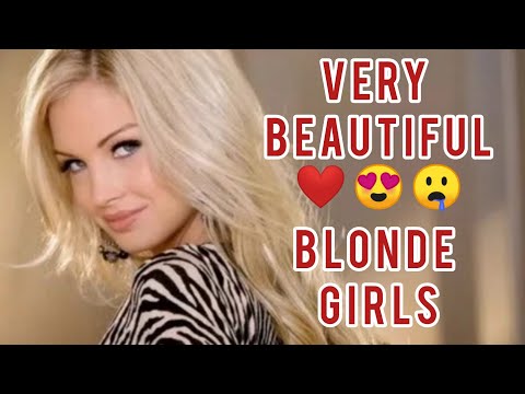 BEAUTIFUL BLONDE girls 😍❤️ Video with the most BEAUTIFUL and SEXY girls with blonde hair 🤤