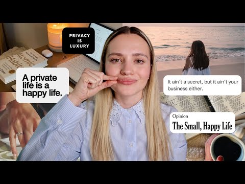 Private Life Is a Better Life (how to stop telling people everything)