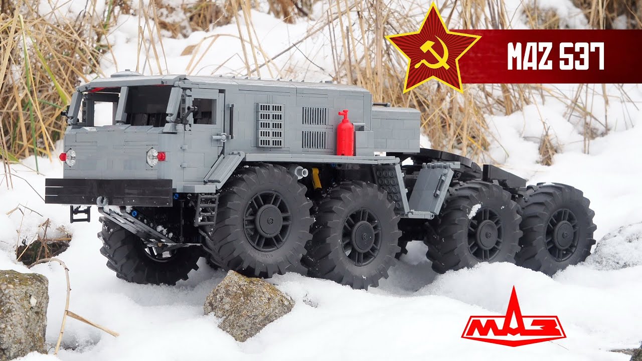 Lego MAZ 537 ver. 2 - Soviet Military Truck 8x8 (2021) - YouTube