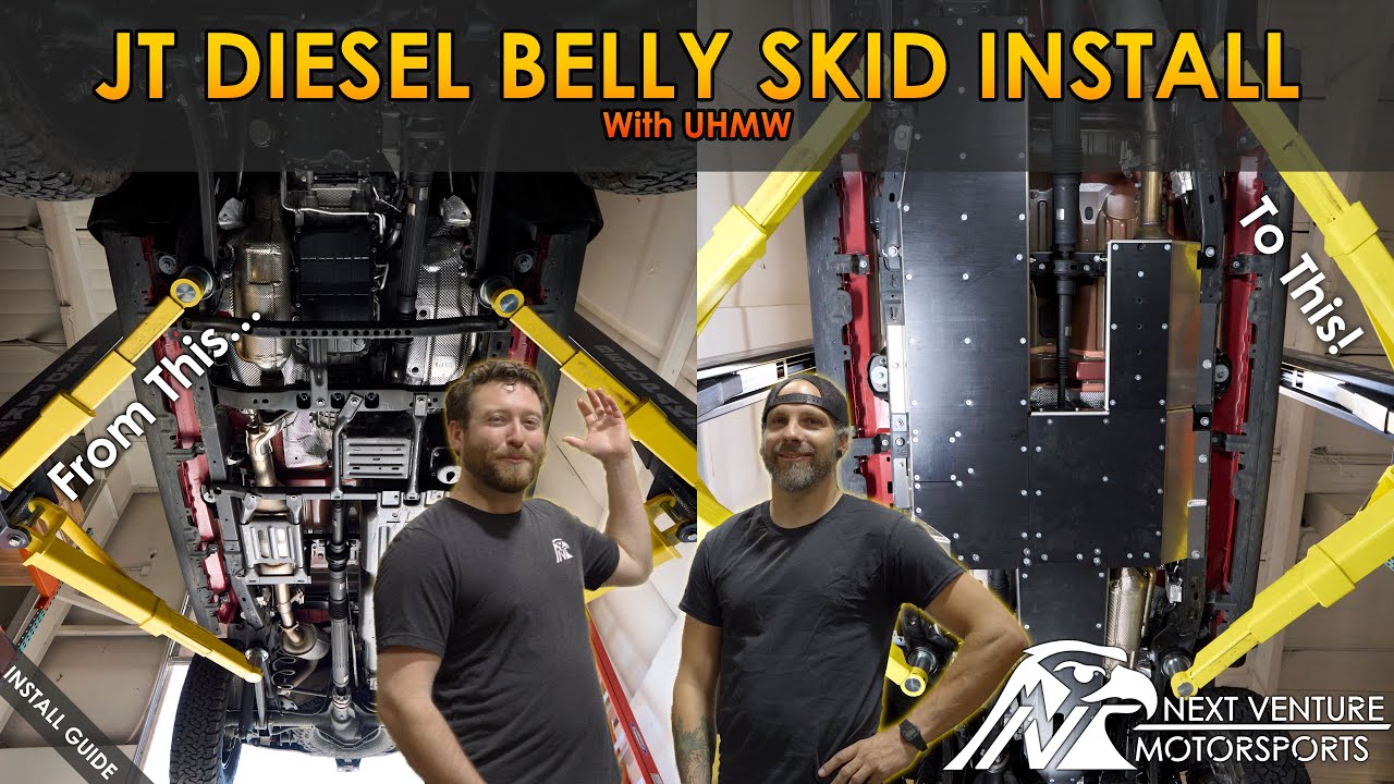 JT Diesel Belly Skid Install Guide (Aluminum+UHMW Skids for EcoDiesel ...