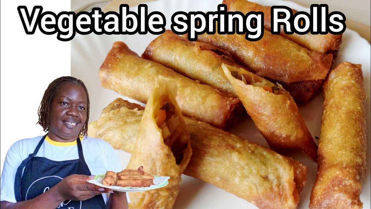 How To Make Homemade Crispy VEGETABLE SPRING ROLLS /Ghana Spring Roll ...