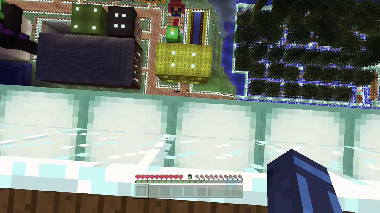 Minecraft - Jumping on a horse from a tall building - YouTube