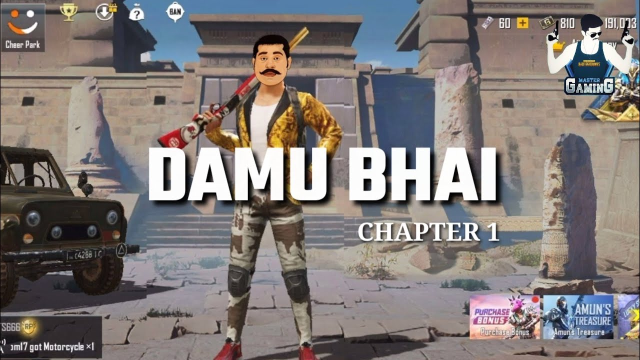 DASHAMOOLAM DAMU MASS ENTRY | PUBG VERSION | DAMU BHAI CHAPTER 1 | FULL ...