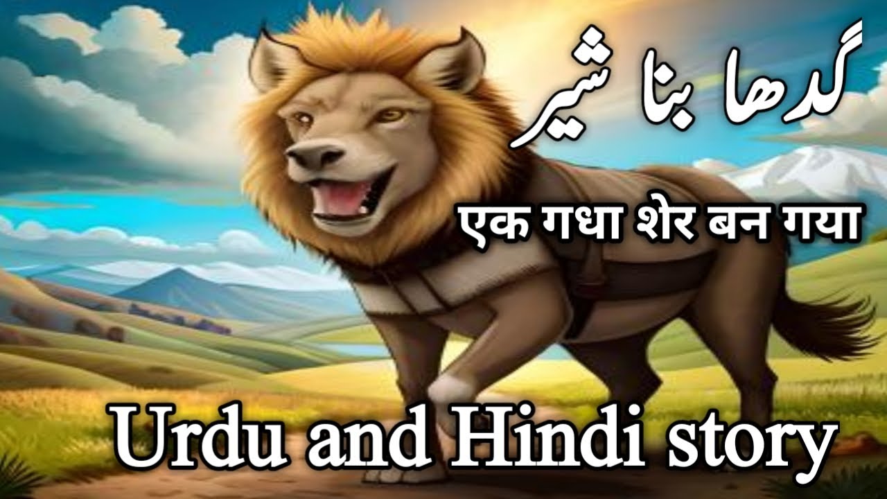 Donkey becames a lion || gadha bna shair || hindi/urdu stories - YouTube
