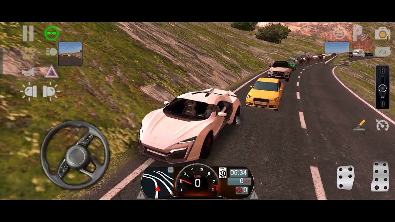 car games driving home city car driving gameplay with steering wheel ...