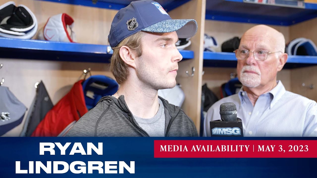 New York Rangers: Ryan Lindgren Media Availability | May 3, 2023 - YouTube