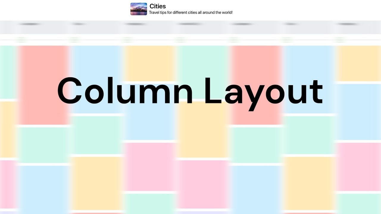 Introducing Column Layout - YouTube