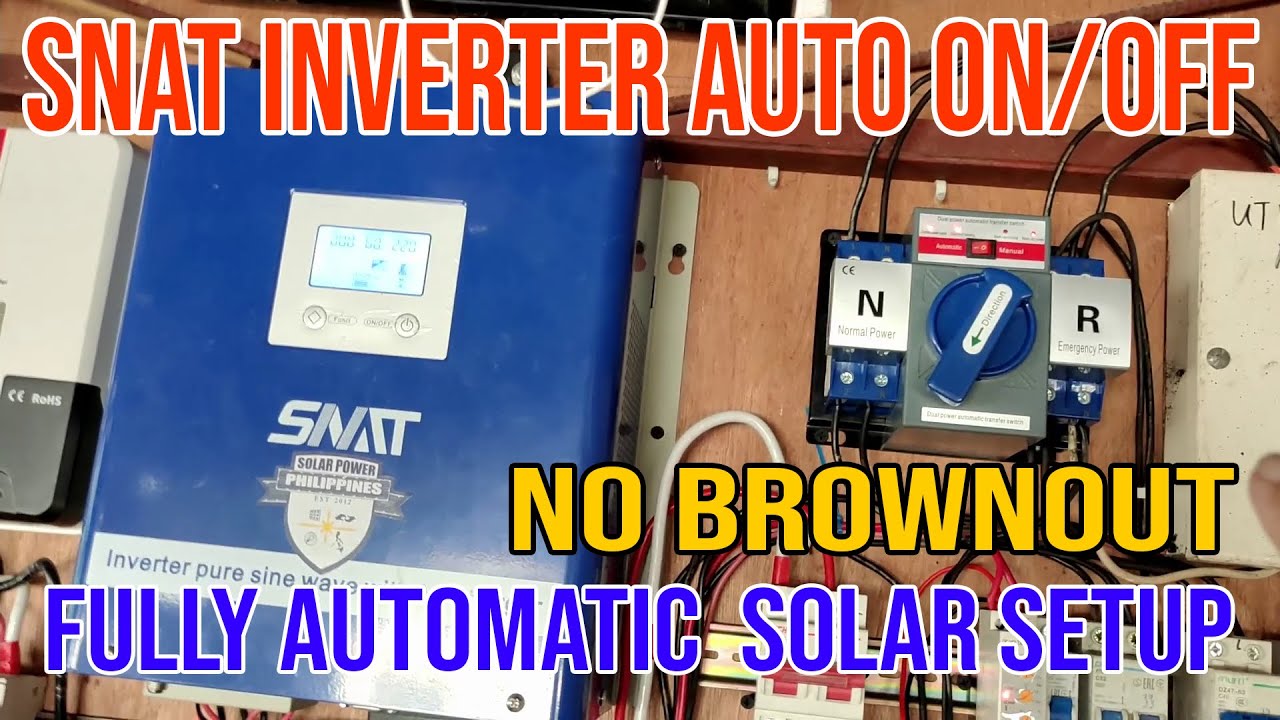 Snat (snadi) inverter automatic on and off | fully automated solar ...