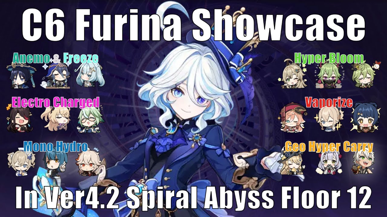 Showcase of C6 Furina with Diverse Teams: Version 4.2 Spiral Abyss ...