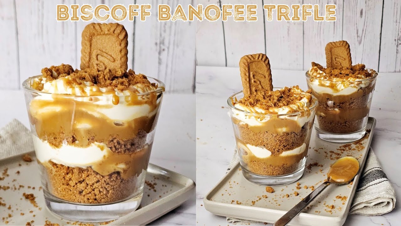 Biscoff Banoffee Trifle | No Bake Dessert - YouTube