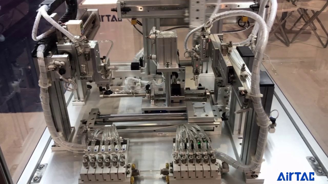 AirTAC pneumatic components motion display - YouTube