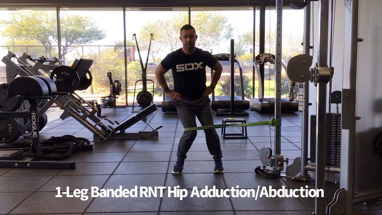 1-Leg Banded RNT Hip Adduction/Abduction - YouTube