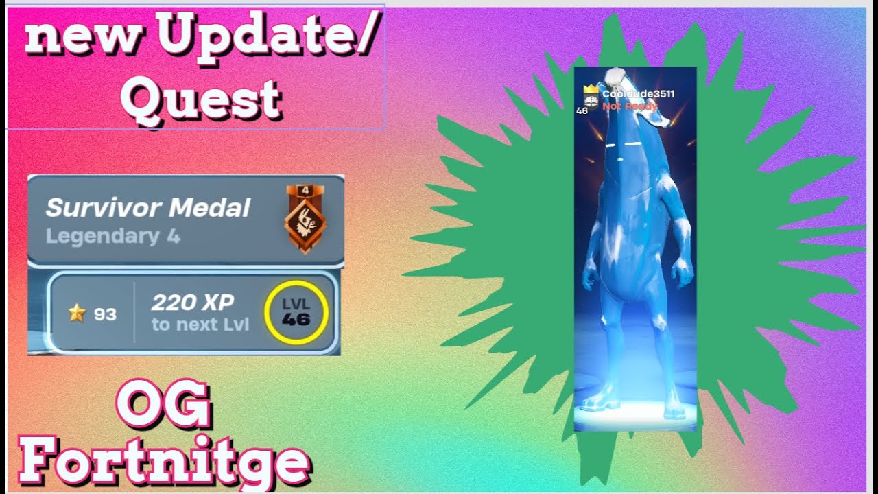 playing OG fortnite / new update and doing quest - YouTube