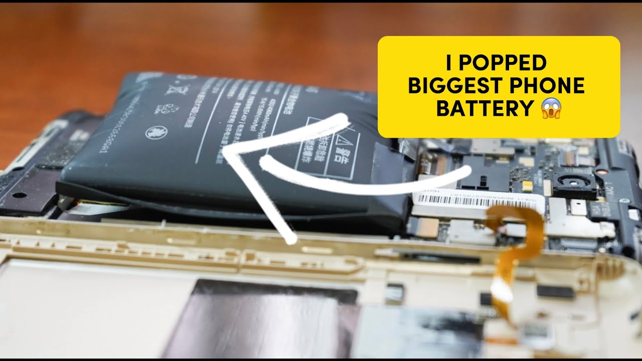 I popped the biggest Samsung battery ‼️You won’t believe what came out ...