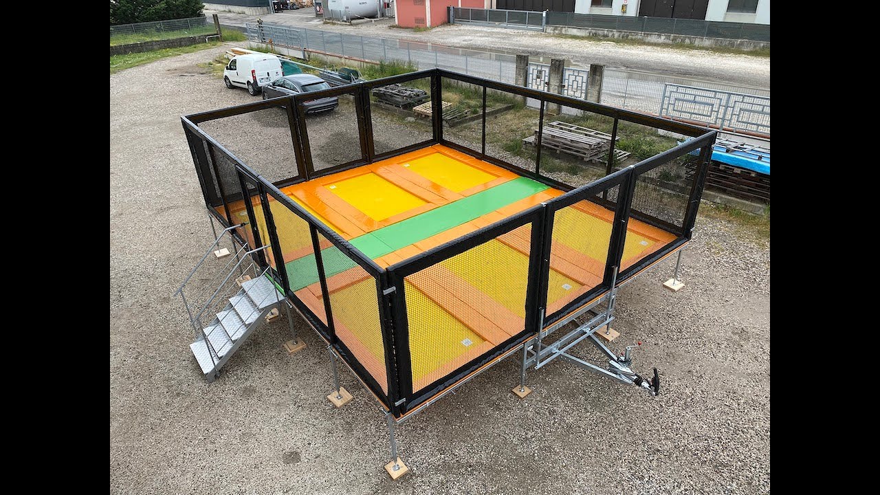 Trampoline on Trailer by Guzzi Eugenio - YouTube