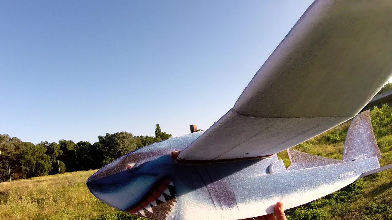 Hobbyking Shark EPP RC plane - YouTube