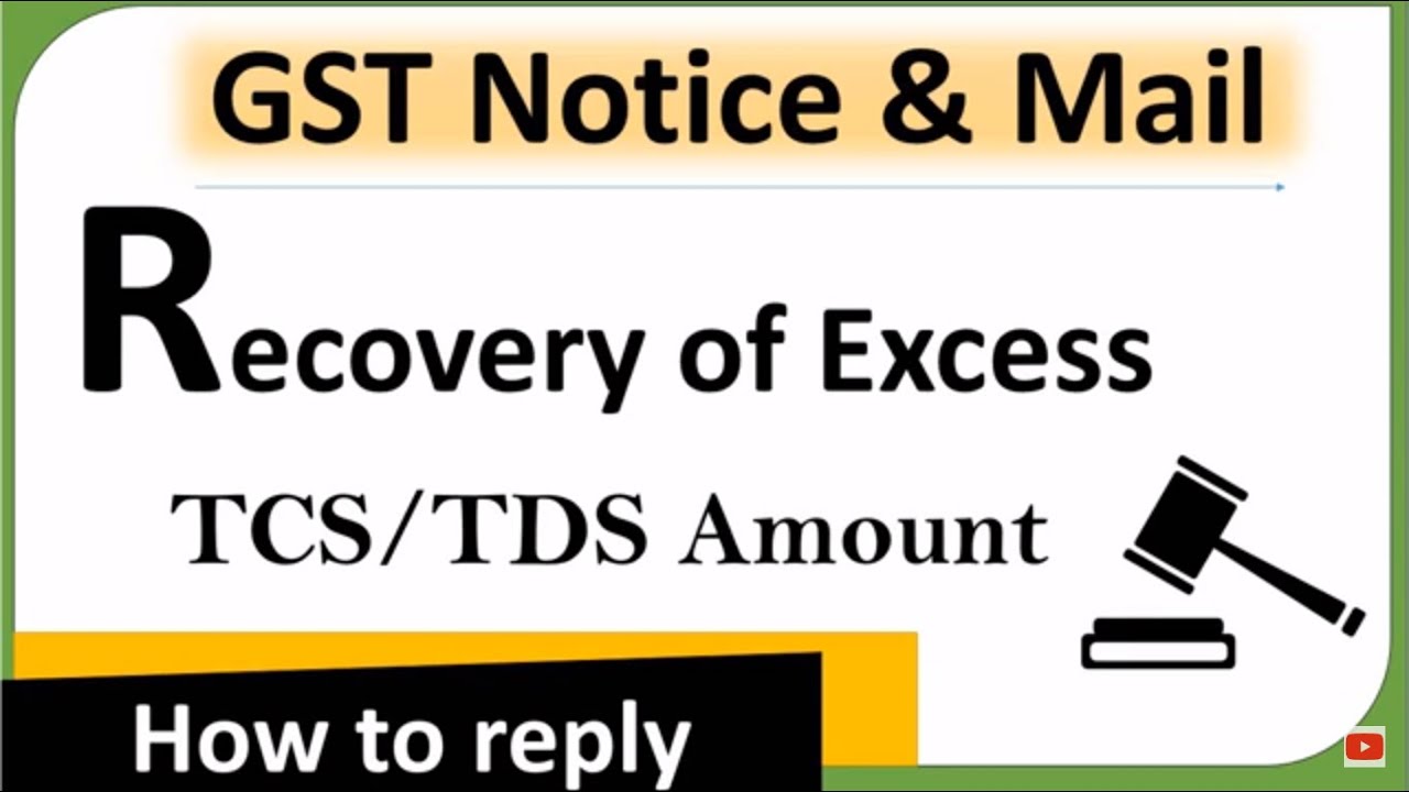 GST Notice for recovery of TCS amount under GST | GST Notice For ...