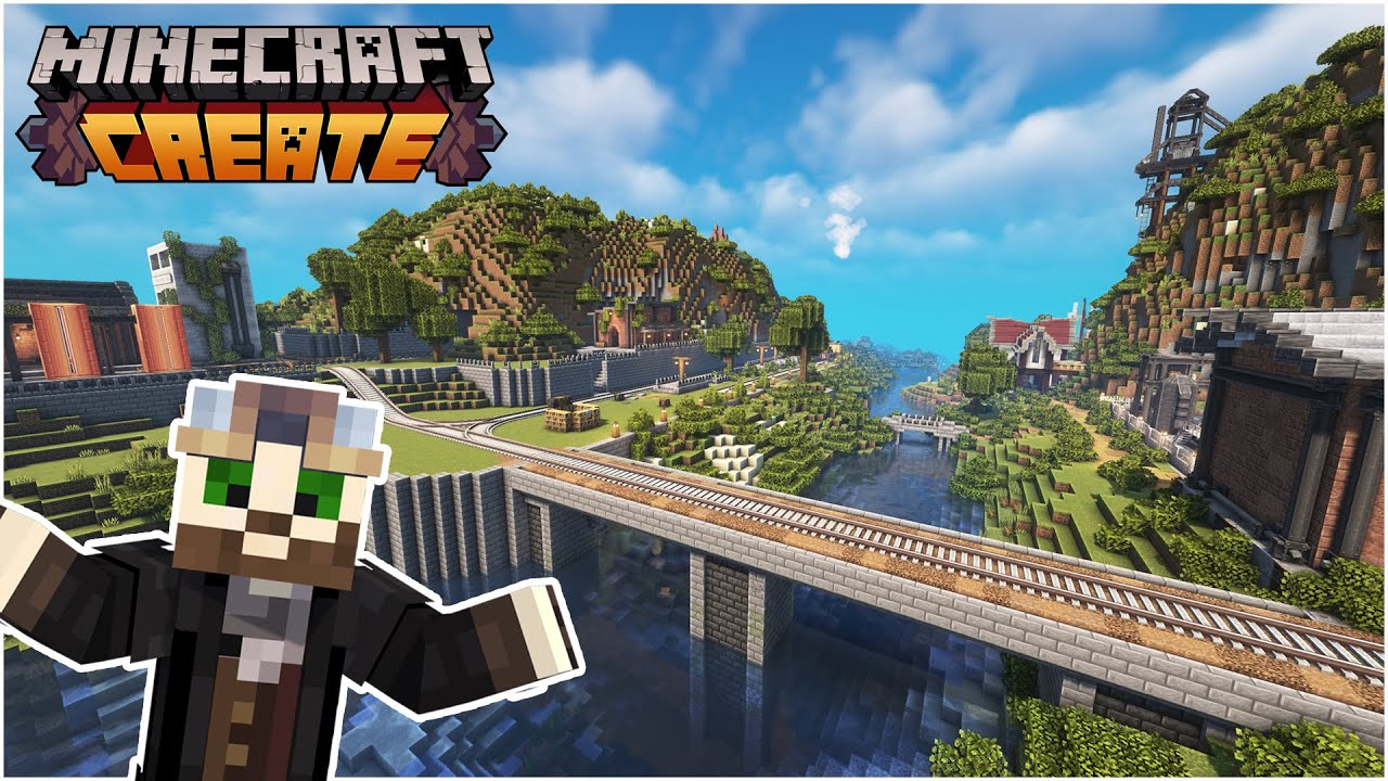 We are UPGRADING the Industrial areas in Minecraft Create Mod! - YouTube