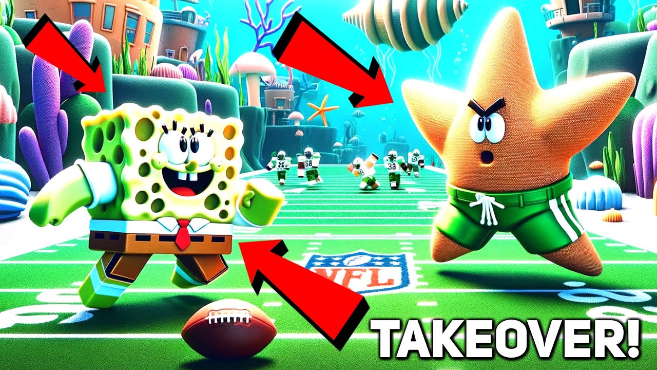 Spongebob and Patrick Takeover Ultimate Football! - YouTube