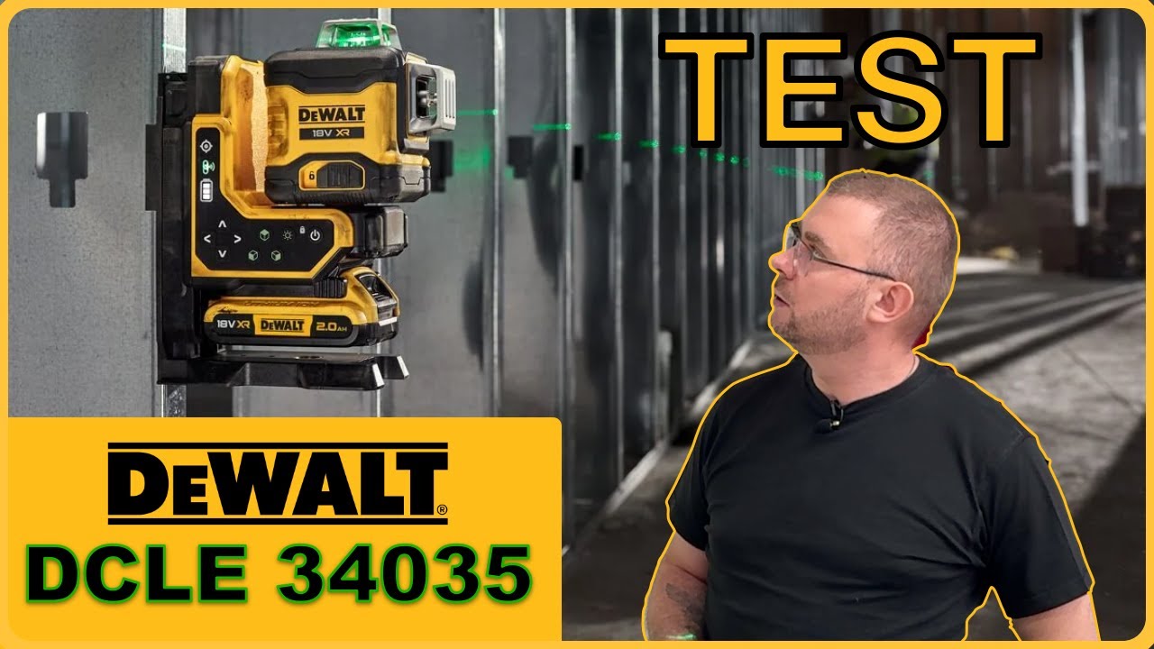 Laser DEWALT DCLE 34035 - zdalnie sterowany laser liniowy! TEST i ...