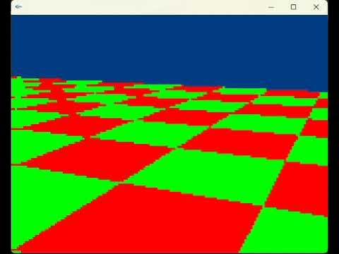 Doom 3d game renderer v2 (floor test) - YouTube