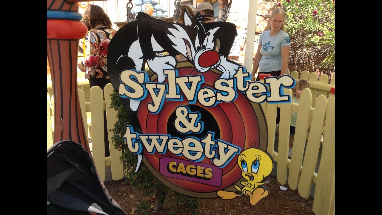 Video of The Sylvester & Tweety Cages Ride - Movie World!! - YouTube