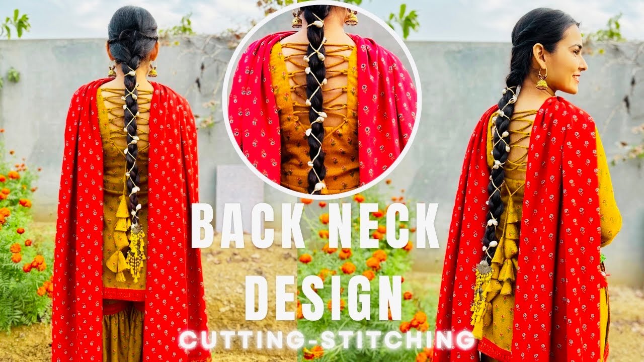 Beautiful back neck design for kurti | Dori making | Cutting-Stitching ...