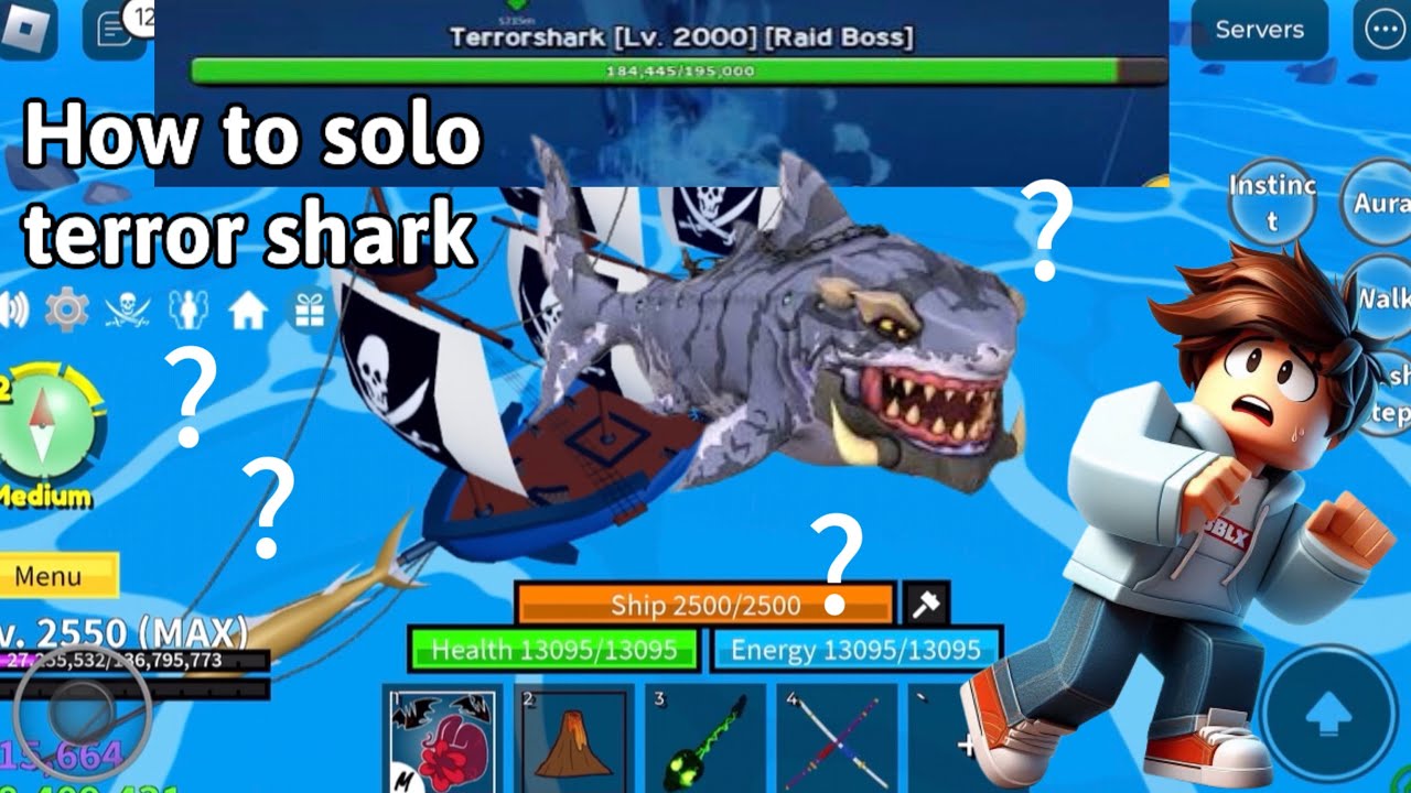 solo terror shark easily.#roblox #gameplay #gaming #bloxfruits #fruit ...
