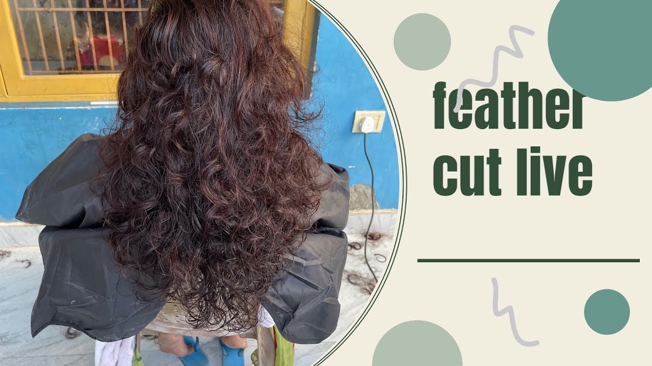 घर पर देसी तरीके से हेयर कट| #how to do feather cut at home - YouTube