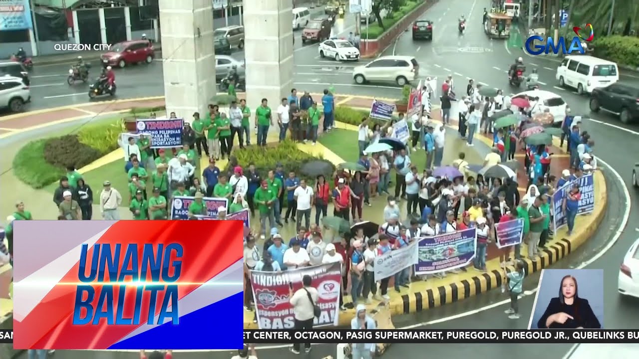 Ilang modern jeepney drivers at operators, nagsasagawa ng unity walk ...