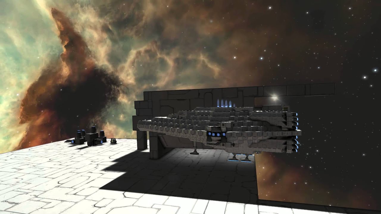 Space Engineers Alien ---- Narcissus _ Nostromo Docking test - YouTube